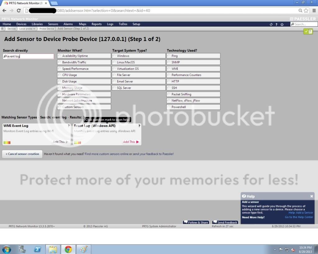 HP Smart Array with HP Events Notification Service and PRTG Network ...